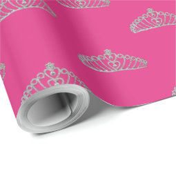 Royal Elegant Little Princess Tiara Wrapping Paper | Zazzle