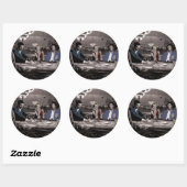 Royal Flush Classic Round Sticker | Zazzle