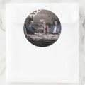 Royal Flush Classic Round Sticker | Zazzle