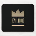 Royal Gold Crown Black Mouse Pad | Zazzle