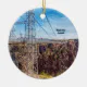 Royal Gorge Bridge Side View Circle Ornament | Zazzle