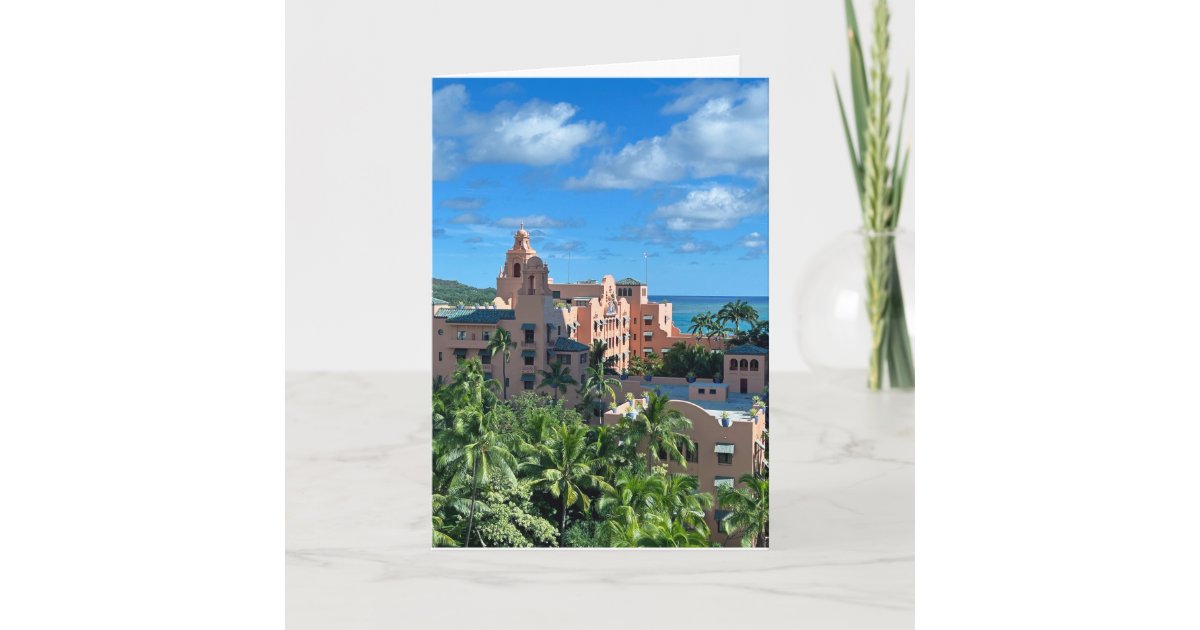 Royal Hawaiian Hotel Waikiki Thank You Card | Zazzle
