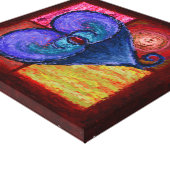 Royal Lustrous Heart Wrapped Canvas | Zazzle