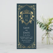 Royal Medieval Fantasy Monogram Save the Date Invitation | Zazzle