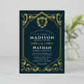 Royal Medieval Fantasy Monogram Wedding Foil Invitation | Zazzle