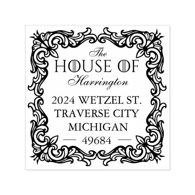 Royal Muse Medieval Fantasy Flourish Ornate Self-inking Stamp | Zazzle