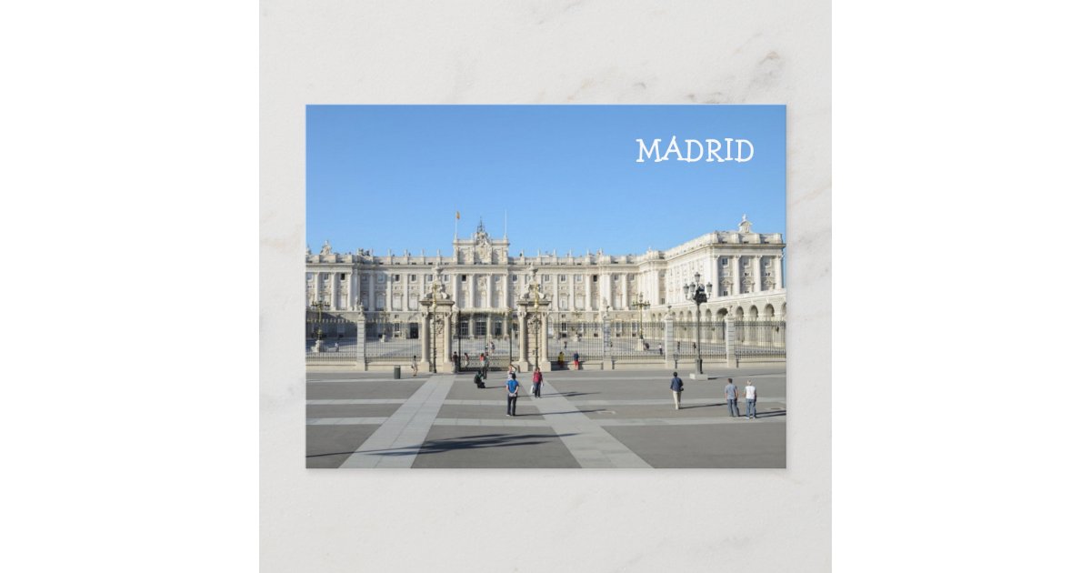 Royal Palace, Madrid Postcard | Zazzle