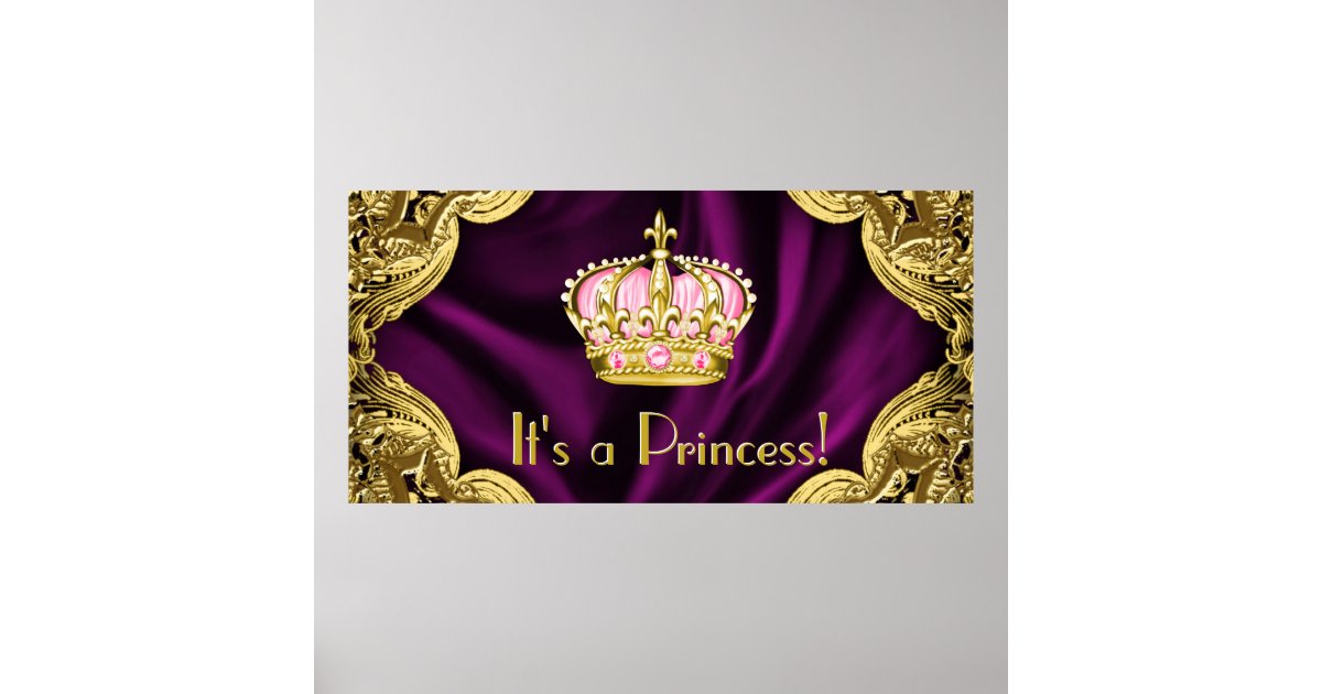 Royal Princess Baby Shower Poster | Zazzle