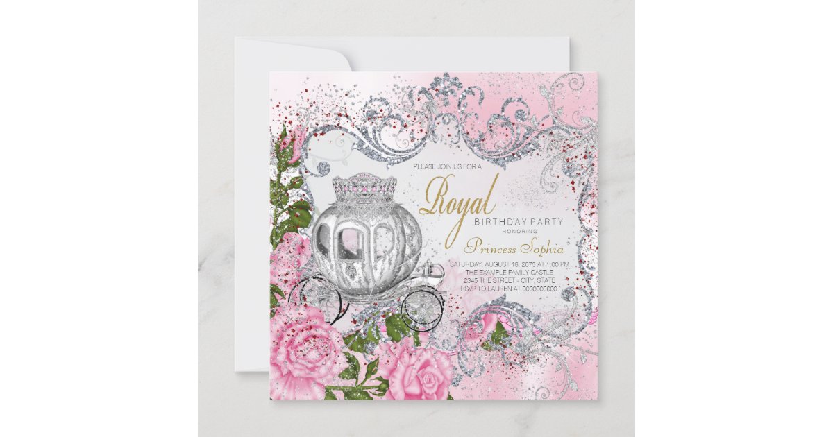 Royal Princess Birthday Party Invitation | Zazzle