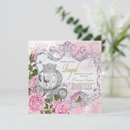 Royal Princess Birthday Party Invitation | Zazzle