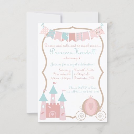 Royal Princess Birthday Party Invitation | Zazzle
