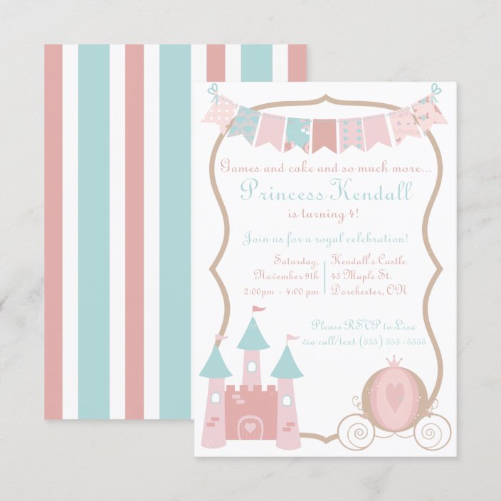 Royal Princess Birthday Party Invitation | Zazzle.com