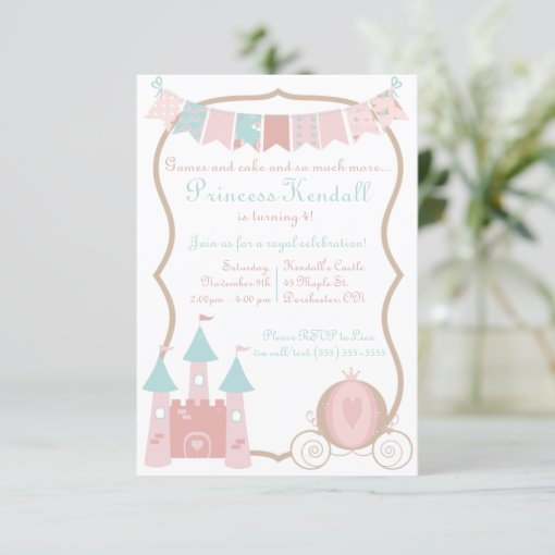 Royal Princess Birthday Party Invitation | Zazzle