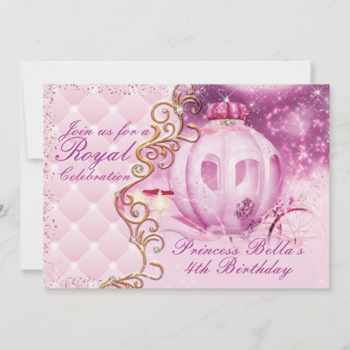 Royal Princess Birthday Party Invitations | Zazzle