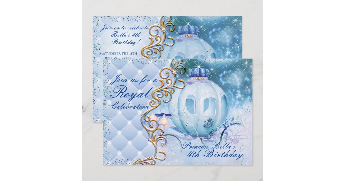 Royal Princess Birthday Party Invitations | Zazzle