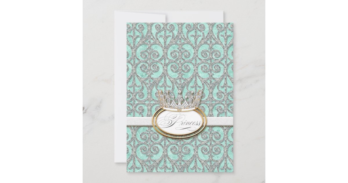 Royal Princess Crown Baby Girl Birth Announcement | Zazzle