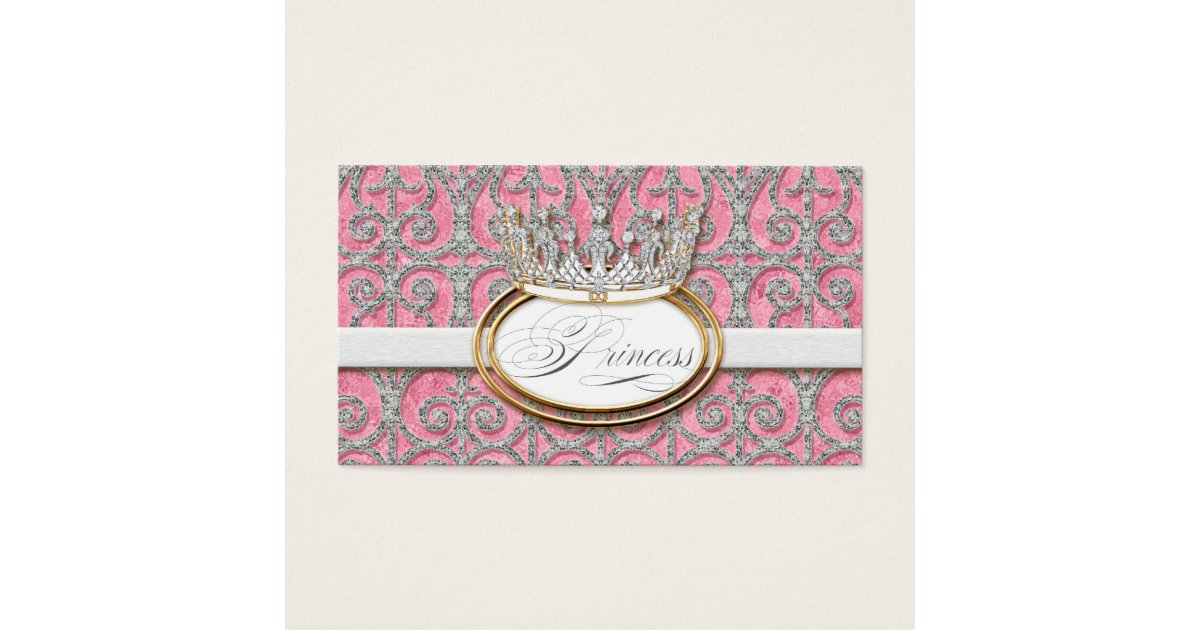 Royal Princess Crown Baby Girl Shower Favor Tags | Zazzle