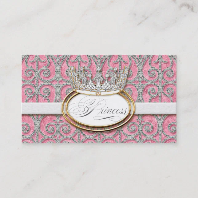 Royal Princess Crown Beauty Pageant Contestant Business Card | Zazzle