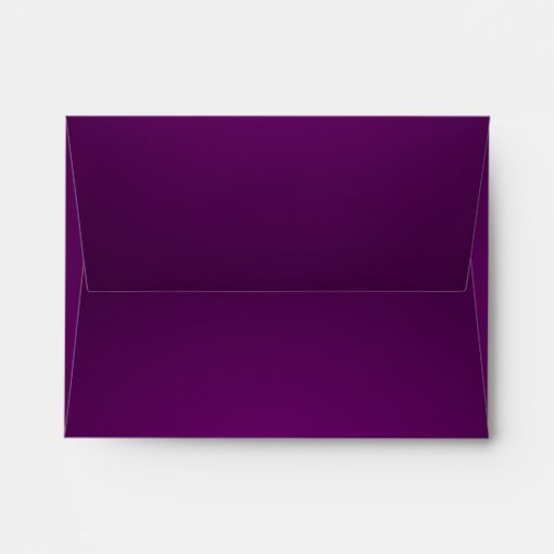 Royal Purple and Gold A2 Envelope for RSVP | Zazzle