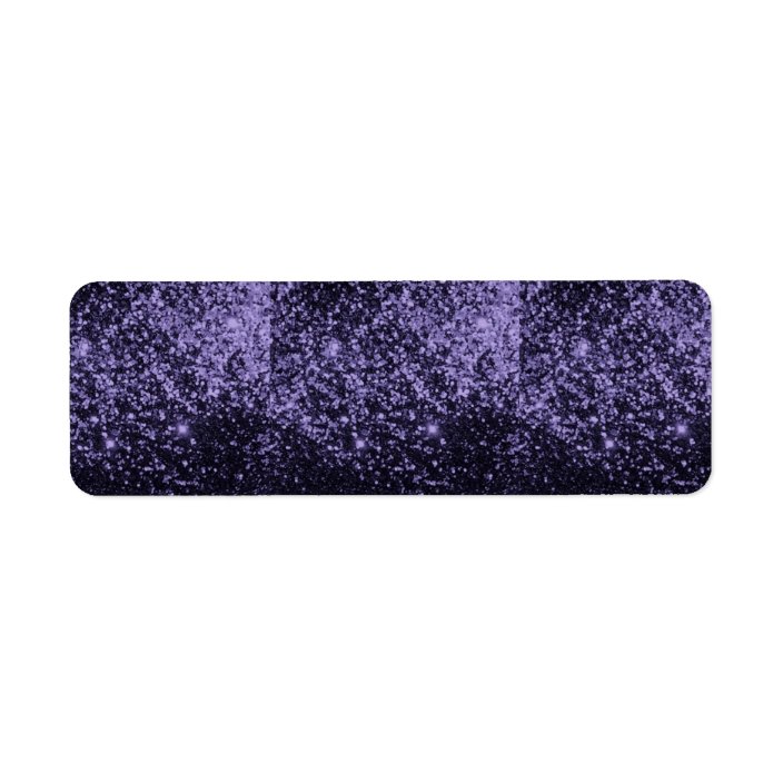 ROYAL PURPLE BLACK SPARKLE GLITTER BACKGROUND PAR LABEL | Zazzle.com