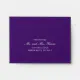 Royal Purple Classic Elegant RSVP Wedding Envelope | Zazzle