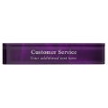 Royal Purple Customer Service Nameplate | Zazzle