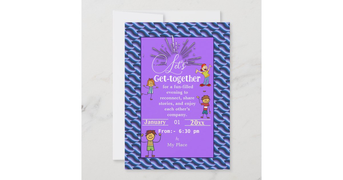 Royal purple invitation | Zazzle