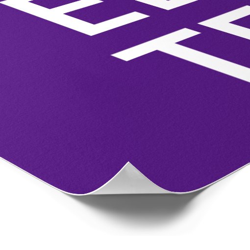 Royal Purple Keep Calm and Edit Text Poster | Zazzle