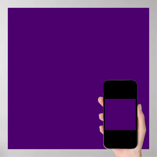 Royal purple (solid color) poster | Zazzle