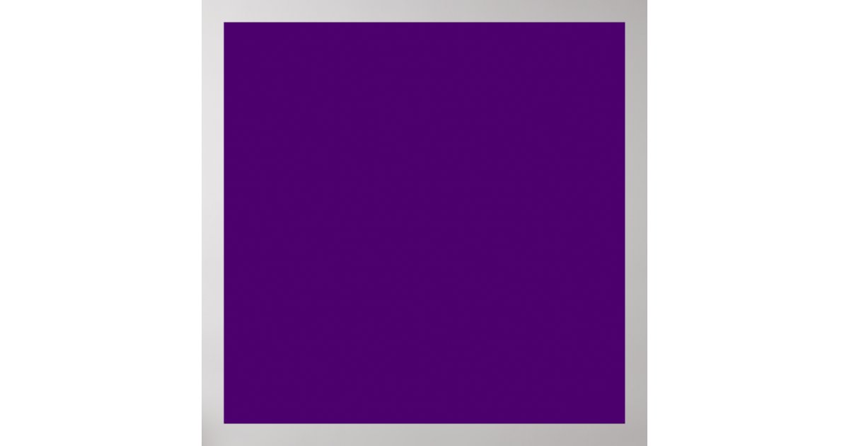 Royal purple (solid color) poster | Zazzle