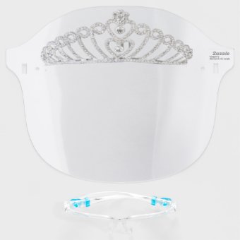 Royal Queen Diamond Tiara Face Shield | Zazzle