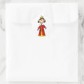 Royal Queen Stick Figure Sticker | Zazzle