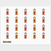 Royal Queen Stick Figure Sticker | Zazzle