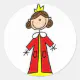 Royal Queen Stick Figure Sticker | Zazzle
