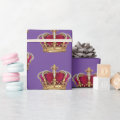 Royal Red Little Prince Crown Wrapping Paper | Zazzle