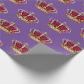 Royal Red Little Prince Crown Wrapping Paper | Zazzle