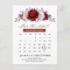 Royal Red White Silver Metallic Save the Date Postcard | Zazzle