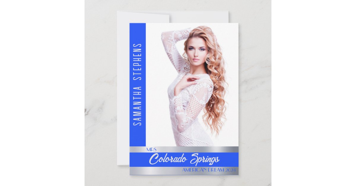 Royal Shine Autograph Card for Pageants | Zazzle