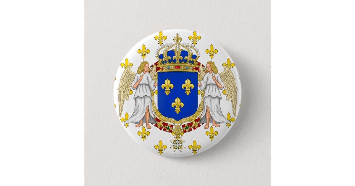 Royal Standard Of The Kingdom Of France, France Pinback Button | Zazzle