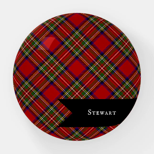 Royal Stewart Clan Tartan Plaid Pattern Paperweight | Zazzle