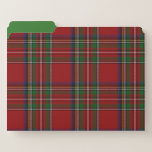 Royal Stewart Plaid File Folder Set | Zazzle