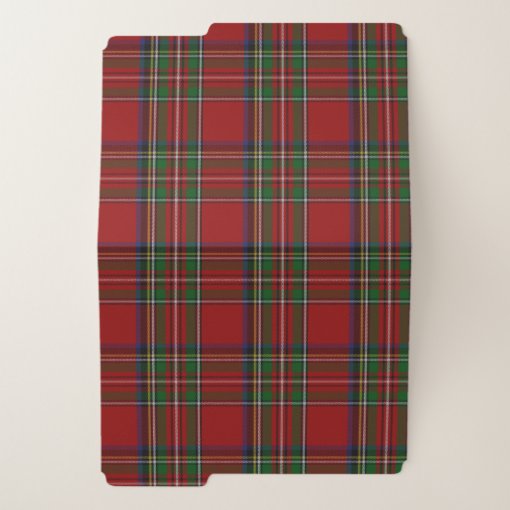 Royal Stewart Plaid File Folder Set | Zazzle