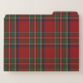 Royal Stewart Plaid File Folder Set | Zazzle