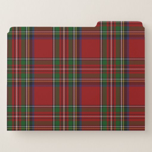 Royal Stewart Plaid File Folder Set | Zazzle