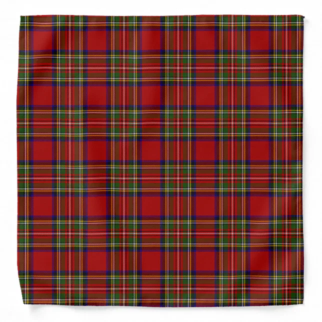 Royal Stewart Tartan Plaid Scottish Pattern Bandana | Zazzle