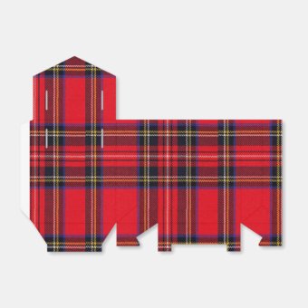 Royal Stewart tartan red black plaid Favor Boxes | Zazzle