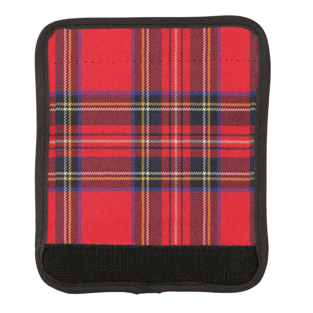 Royal Stewart tartan red black plaid Luggage Handle Wrap | Zazzle
