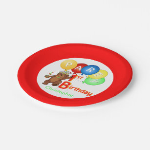 Teddy Bear Plates | Zazzle