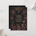 Royal Victorian Floral Gothic Wedding Invitation | Zazzle