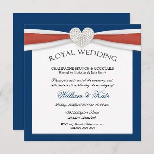 Royal Wedding House Party Invitations | Zazzle